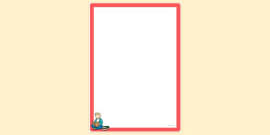 FREE! - Simple Blank Reading Book Page Border | Save time preparing