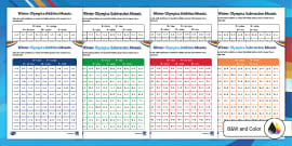 Winter Olympics Missing Numbers Activity (Teacher-Made)
