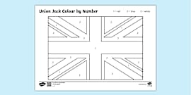 The Union Jack Flag Activity Sheet (teacher made) - Twinkl