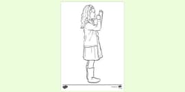 FREE! - Girl Guide Colouring | Colouring Sheet - Twinkl