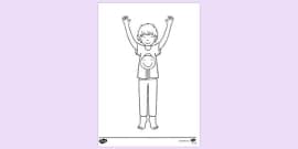 FREE! - Mr Happy Colouring Sheet (teacher made) - Twinkl