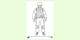 FREE! - Toy Soldiers Colouring Sheet - Primary School - Twinkl
