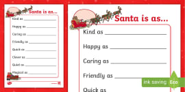 Alien Simile Poem Template, Alien Poem, Similes - Twinkl