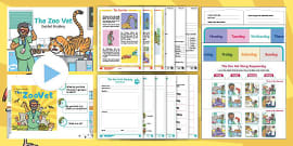 The Zoo Vet Story Sequencing Map (teacher made)
