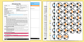 One More Than Kindergarten Football Board Game - Twinkl