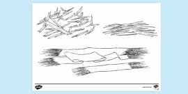 FREE! - Straw Pile Colouring Sheet - Primary School - Twinkl