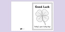 Good Luck Greetings Cards (teacher made) - Twinkl