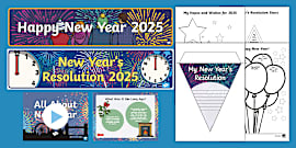 New Year's Resolution Resource Pack (Teacher-Made) - Twinkl