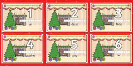 French Number Modelling Dough Mats (1-10) (teacher made)