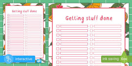 Getting Stuff Done To-Do List Pack | Twinkl Busy Bees
