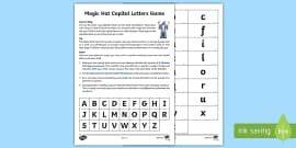 Capital Letters Sorting Game (teacher made) - Twinkl