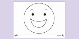 FREE! - Child Happy Face Colouring Sheet | Colouring Pages