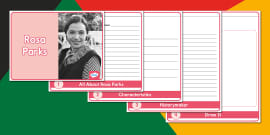 Rosa Parks Word Mat (teacher made) - Twinkl