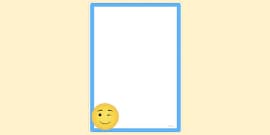 FREE! - 😊 Emoji Page Border | Page Borders | Twinkl Resources