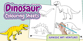 Primary Dinosaur Mindfulness Colouring Pages - Twinkl