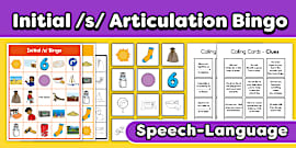 Articulation Medial /s/ Words Flash Cards for SLP