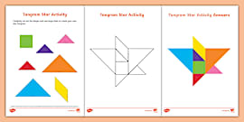 Tangram Puzzle Cards (teacher made) - Twinkl