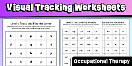 Visual Tracking Worksheet / Worksheet