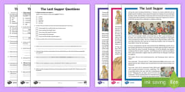 The Last Supper Word Search - The Last Supper activity