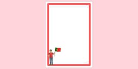 FREE! - Boy with Dimples Page Border | Page Borders | Twinkl