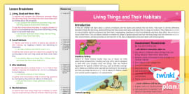 Science: Living Things and Their Habitats Year 2 Unit Pack