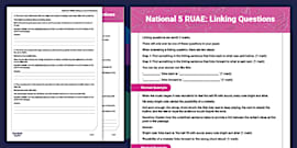 RUAE Help Sheet: Question Types