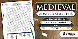 Medieval, Renaissance and Early Modern Period Word Search