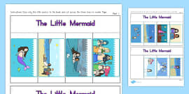 The Little Mermaid Word Cards (teacher made) - Twinkl