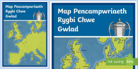 Jig-so Map Siroedd Cymru (teacher made)