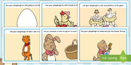 Easter Counting Playdough Mats 1-6 (teacher made)