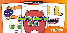 ESL Monster Flashcards {Kids}