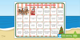 FREE! - Random Acts of Kindness Advent Calendar - Twinkl