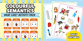 Colourful Semantics: Who? Doing What? What? Workstation Pack