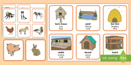 * Chinese with Pinyin Farm and Jungle Habitats Activity*