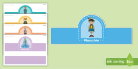 Pinocchio Finger Puppets - Primary Resources (teacher made)