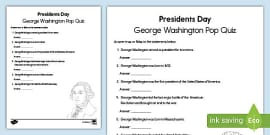 Printable George Washington Cut-Out | Twinkl Resources