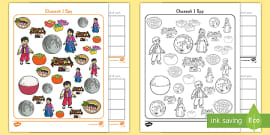 Chuseok Coloring Sheets (teacher made)