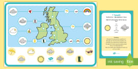 Poster Chwiliwch am... Y Tywydd Dwyieithog - Twinkl