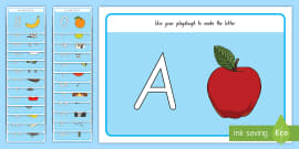 French: Alphabet Modelling Dough Mats (teacher made)