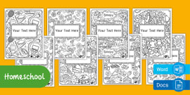 EYLF Editable Learning Portfolio Front Cover - Twinkl