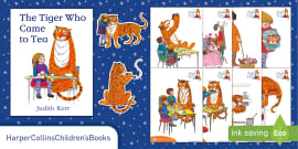 'The Tiger Who Came to Tea' Word Cards Ages 5-7 - Twinkl