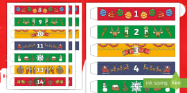 Number Sequencing Paper Chain (teacher made) - Twinkl