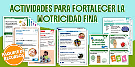 Tarjetas de desafíos para desarrollar motricidad fina