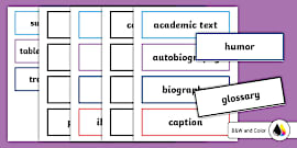 Tier 3 Vocabulary Word List: Nonfiction