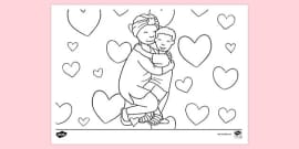 Detailed Love Colouring | Colouring Page (teacher made)