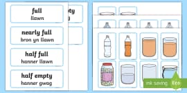 Capacity Matching Cards Kindergarten (Teacher-Made)