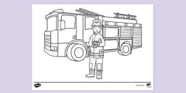 Fire Engine Template (teacher made)