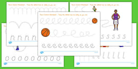 Basketball 1-5 Number Sequencing Puzzles (teacher made)