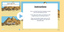 Ancient Egypt Quiz PowerPoint (teacher made) - Twinkl
