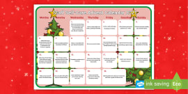 Staff wellbeing advent calendar | Easy to print | Twinkl